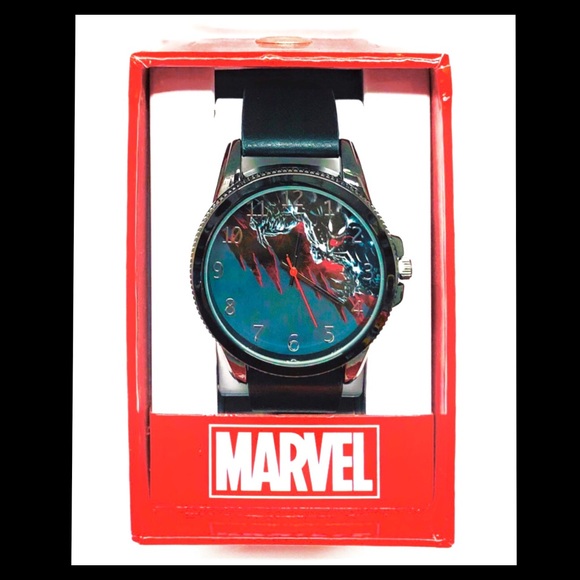 accutime watch | Accessories | Marvel Venom Leather Strap Mens Watch ...